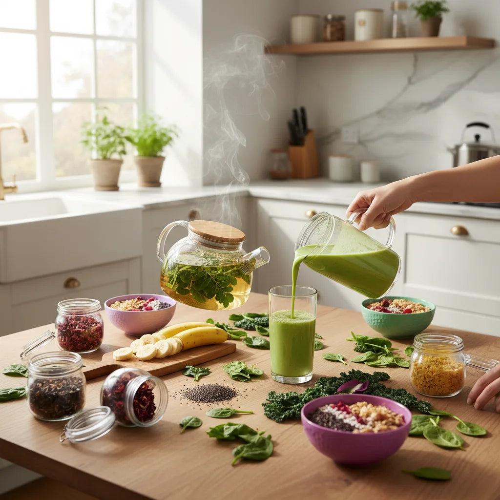 Moringa Blends 101: Flavorful Ways to Mix Leaf Extracts with Teas, Smo
