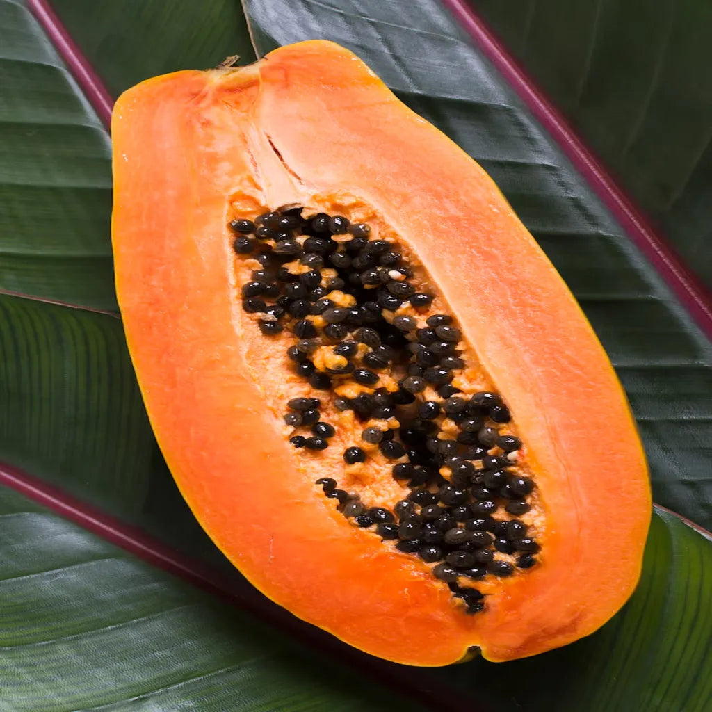 What are the edible parts of the papaya?