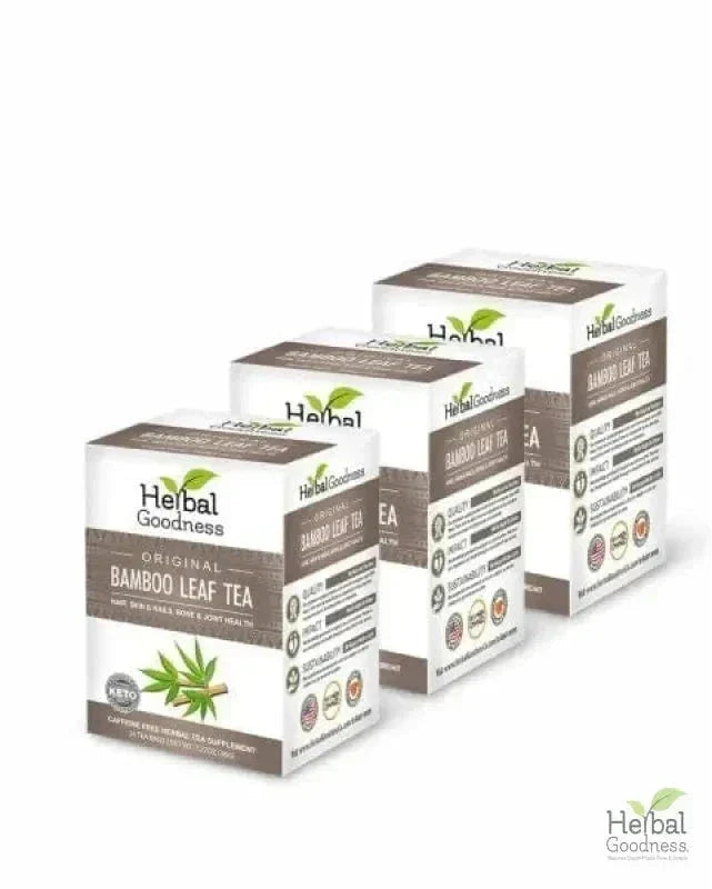 Organic Bamboo Leaf Tea 24 Bags | Collagen & Biotin | Herbal Goodness